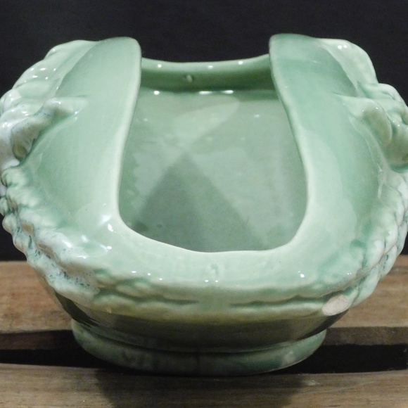 MCM Vintage Green Pottery | Accents | Mcm Vintage Green Pottery Rope ...